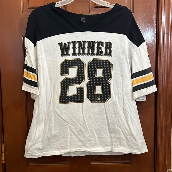 SHEIN | Tops | Winner 28 T Shirt | Poshmark